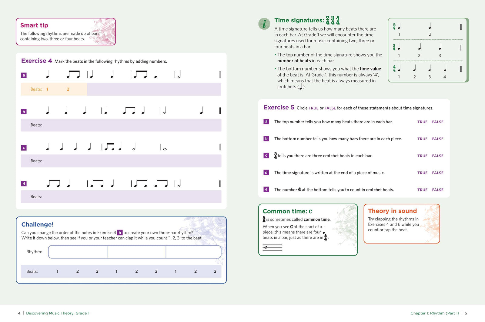 Discovering Music Theory, The ABRSM Grade 1 Workbook