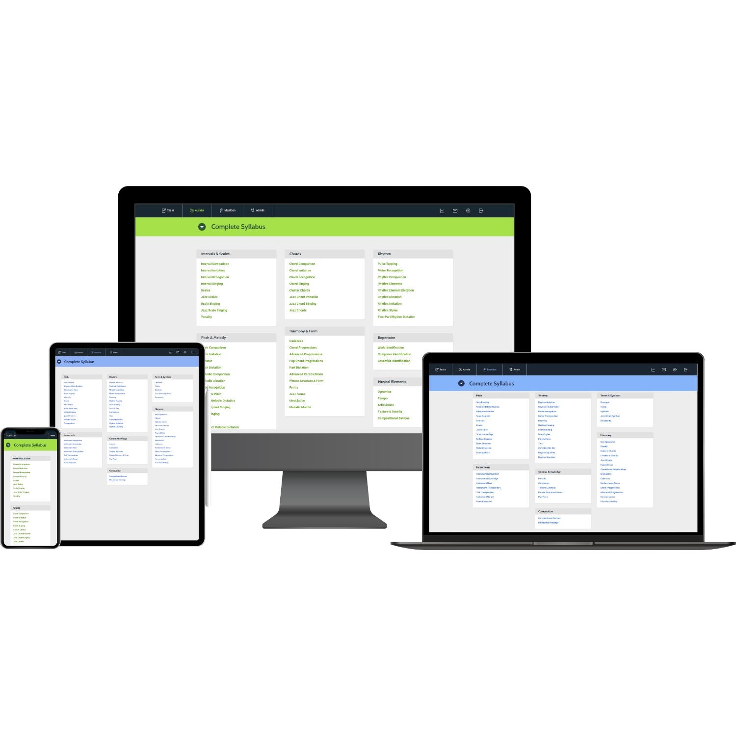 Auralia & Musition 7 Cloud Subscription - School Licence